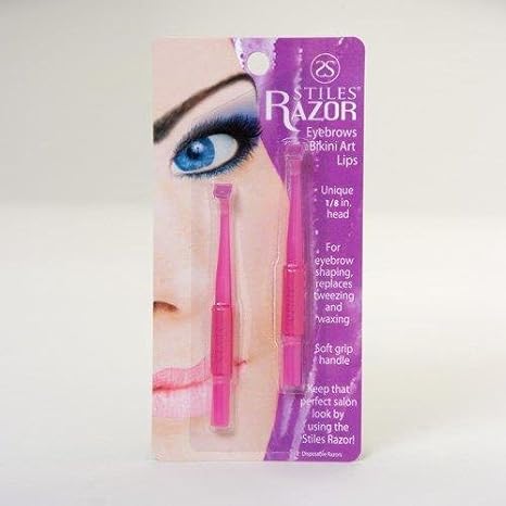 Stiles Narrow Blade Eyebrow Razor - Twin Pack: Amazon.co.uk: Beauty