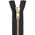 Amazon.com: 60 inch Metal Zipper Black 60” Gold Brass Metal Heavy Duty ...