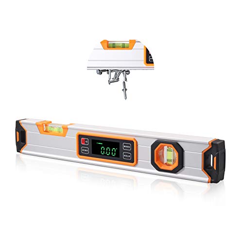 CAMWAY Magnetic Digital Spirit Level,Torpedo Level 16Inch Digital Level ...