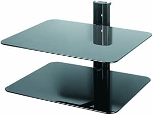 Amazon.com: AVF ES250B-T Wall Mounted AV Component Shelving System with ...