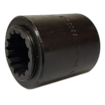 RuggedMade Steel Splined Motor Shaft Coupling, 1-1/4" Inch Bore, 2" OD ...