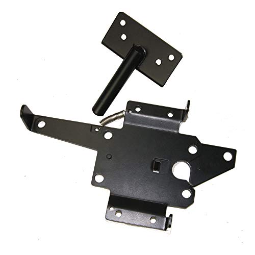 ZEKOO Self-Locking Gate Latch Heavy Duty Post Mount Automatic Gravity ...