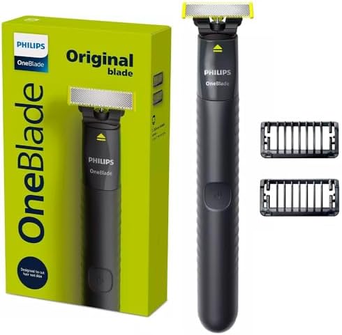 OneBlade Philips QP1424/10 Trimmer and Scraper Shaver with 2 Combs ...