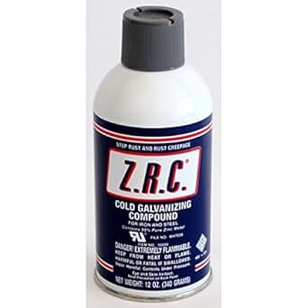 ZRC Cold Galvanizing Compound 12 Oz Aerosol Can... 95% Zinc (Z.R.C ...