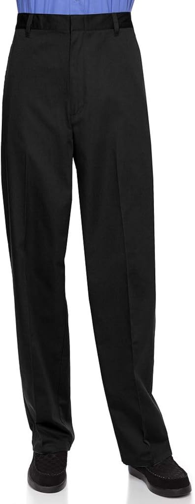 AKA Half Elastic Wrinkle Free Flat Front Men's Slacks – Relaxed Fit ...