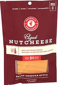 Amazon.com: PARMELA CREAMERY Cheddar Slice Nut Cheese, 7 OZ : Grocery ...