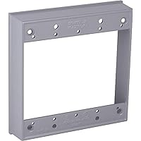 BELL 5407-0 2-Gang Weatherproof Extension Ring, 1-1/32 in. Deep, Gray ...