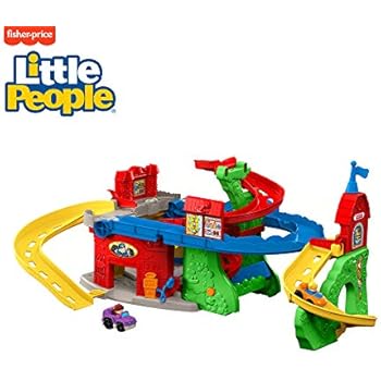 Amazon.com: Fisher-Price Little People Wheelies Stand 'n Play Rampway ...