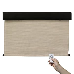 Amazon.com : Premium Outdoor Sun Shade, Motorized-Remote, 8-Feet by 8 ...