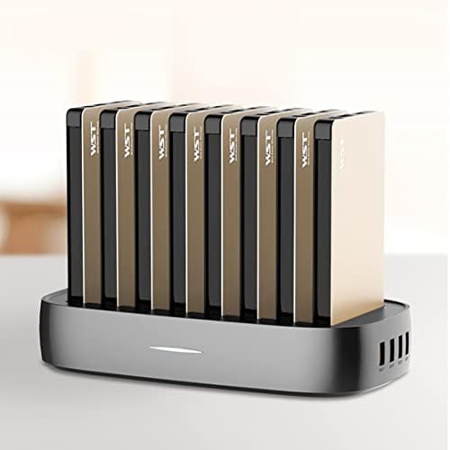 WST 8000 mAh 8 In 1 Multiple Power Bank Docking Station Gold colour ...