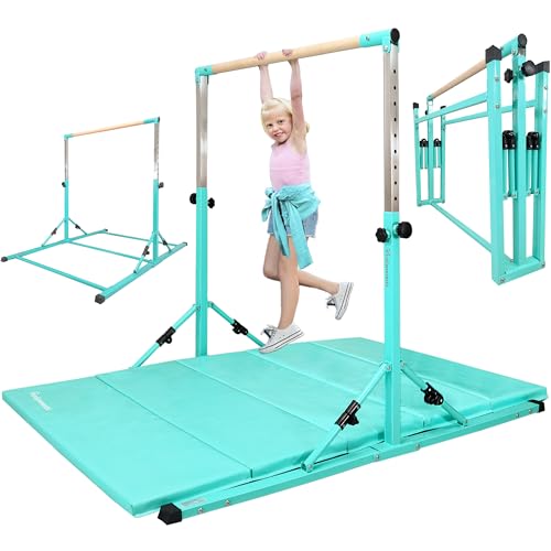 PreGymnastic Updated Gymnastics Set -6ft/8ft Base No Wobble Expandable ...