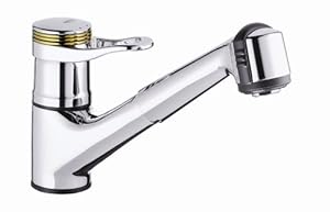 GROHE Europlus Single-Handle Kitchen Faucet with Pull-Out Spray, Chrome ...