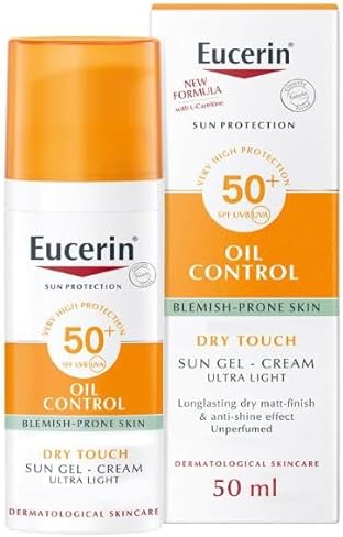 سعر Eucerin Face Sunscreen Oil Control Gel-Cream Dry Touch, High UVA ...