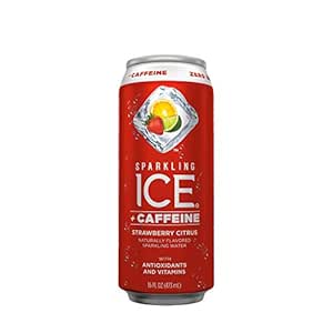 Amazon.com : Sparkling ICE +Caffeine Strawberry Citrus, Naturally Flavored Sparkling Water with ...