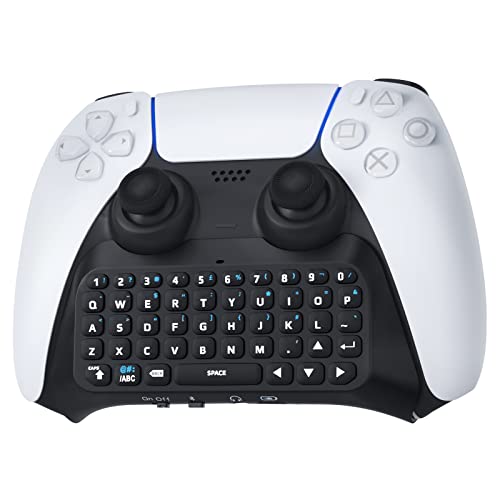 TiMOVO Keyboard for PS5 Controller, Wireless Bluetooth Keypad Chatpad ...