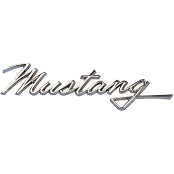 Amazon.com: Mustang Fender Emblem Mustang Script 1968: Automotive