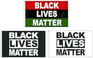 Amazon.com : Black Lives Matter, 3 Pack Black Lives Matter Flag 3x5 ...