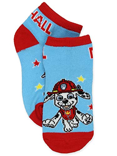 Nickelodeon Paw Patrol Toddler Boys 6 Pack Quarter Style Socks Set ...