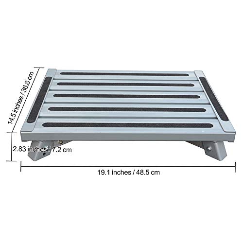 IZTOSS RV Folding Steps Platform Adjustable Height Aluminum Folding ...