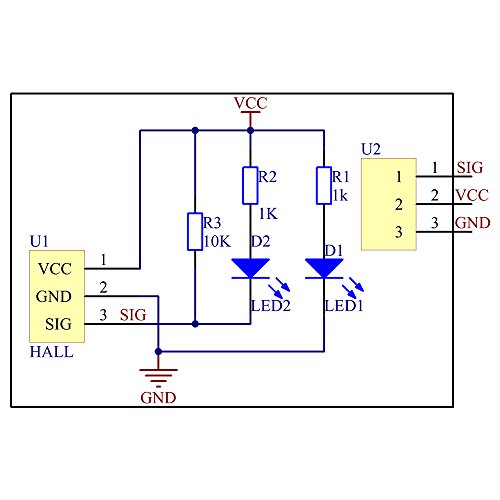 SunFounder Switch Hall Sensor Module Compatible with Arduino and Raspberry Pi | Pricepulse