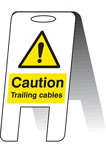 Caledonia Signs 58542 Self Standing Folding Sign, “Caution Trailing ...