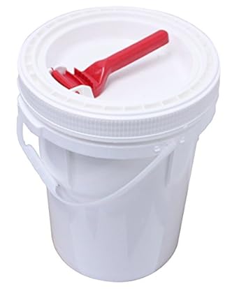 Amazon.com: 5 Gallon HDPE UN Certified Pail with Twist Off Lid and Grip ...