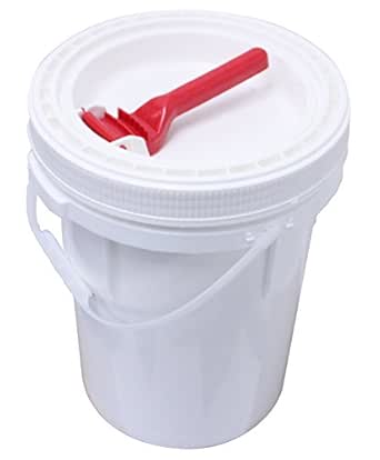 Amazon.com: 5 Gallon HDPE UN Certified Pail with Twist Off Lid and Grip ...