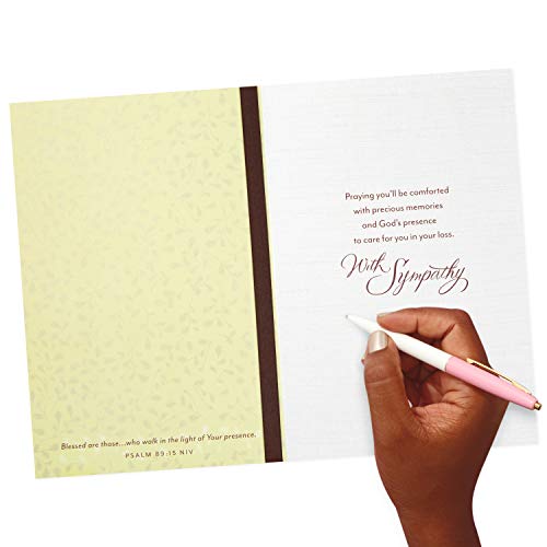 Hallmark Mahogany Religious Sympathy Card (They Leave Footprints ...