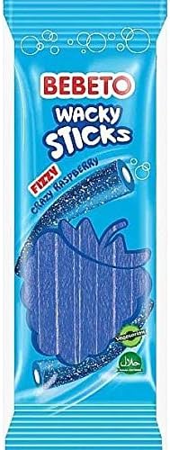 BEBETO Wacky Sticks Fizzy, Crazy Raspberry Vegan Halal, 180g price in ...