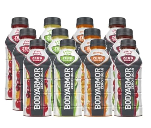 BODYARMOR Zero Sugar Sport Drink Bottles, 16 fl oz, 12 Pack (16 FL OZ ...