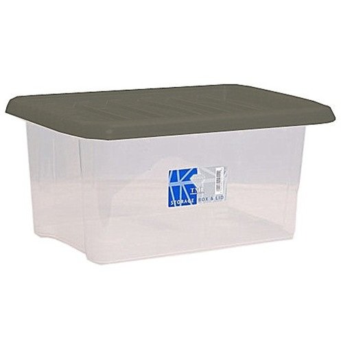 5 x 14 Litre Storage Container Boxes With Lids: Amazon.co.uk: Kitchen ...