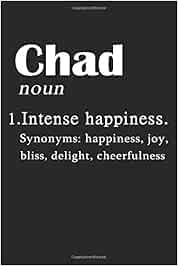 Chad Definition Personalized Name: Chad Notebook | Chad Journal | Diary ...
