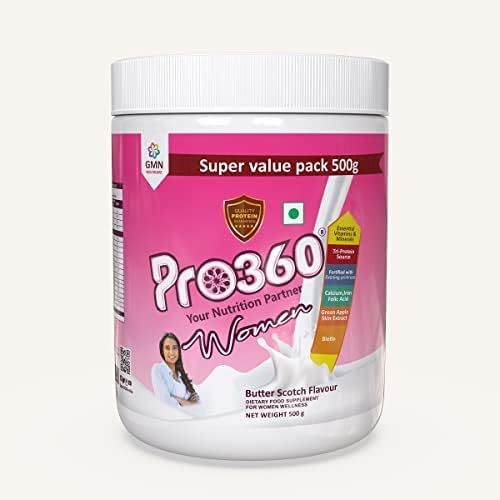 Pro360 Women Protein Rich Nutritional Supplement Enriched with Calcium, Iron for Stronger Bones ...