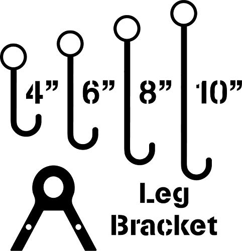 High Caliber Pipe Target Hanging Hook Assembly Stand - for 1" Pipe(10 ...