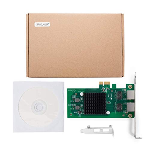 10Gtek® Tarjeta de Red Gigabit PCIE E1G42ET - Intel 82576 Chip, Dual ...