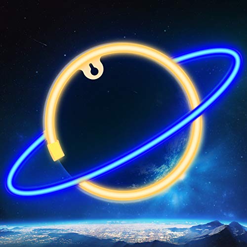 Neon Lights, Planet Neon Signs Led Light Sign for Aesthetic Room Decor ...