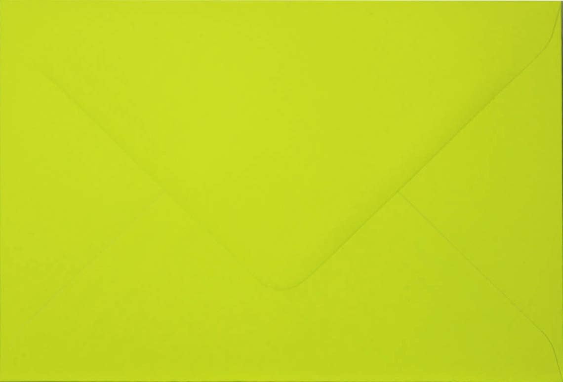 1000 C6 Envelopes Neolight Zest Yellow 114x162mm 100gsm Made in UK ...