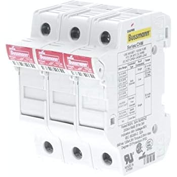 Cooper Bussmann CHCC3DIU 10X38 MFH Class CC-Indicator Fuse, 3P, 30 Amp ...