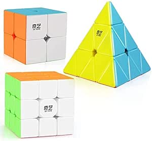 Amazon.com: D-FantiX Speed Cube Set, QY Toys Cube 3 Pack Qidi S2 2x2 ...