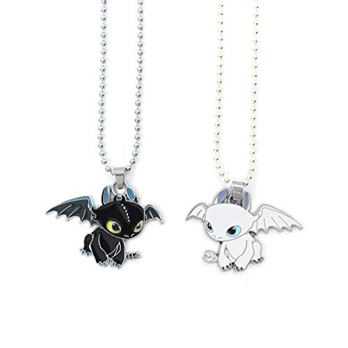 XOFOAO How to Train Your Dragon Toothless Charm Necklace Single-Sided ...