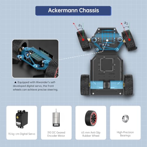 ROS2 Robot Car For Raspberry Pi 5 Programmable AI Smart Robot Kit 3D ...