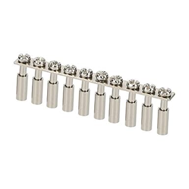 10Pcs FBI-10-6 Fixed Bridge Jumper 10 Pole for DIN Rail Terminal Block, Insert-Pull Bridging Fit ...