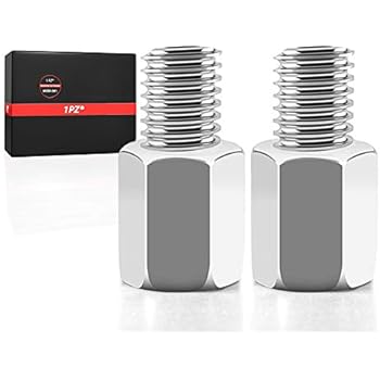 Amazon.com: Emgo Universal Mirror Adapters - 10mm Male to 8mm Female ...