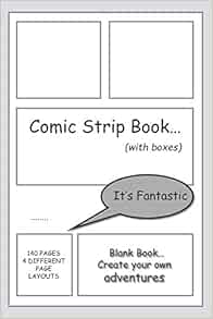 Comic Strip Book – with boxes.: 1 Blank comic book lets you create your ...