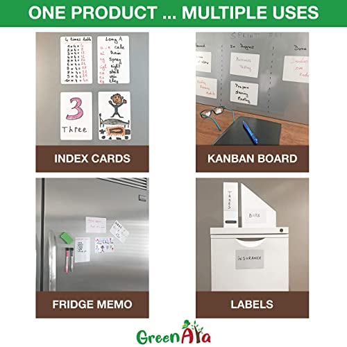 Magnetic Dry Erase Whiteboard Cards - Set of 30 (6x4 in) - Includes 30 ...