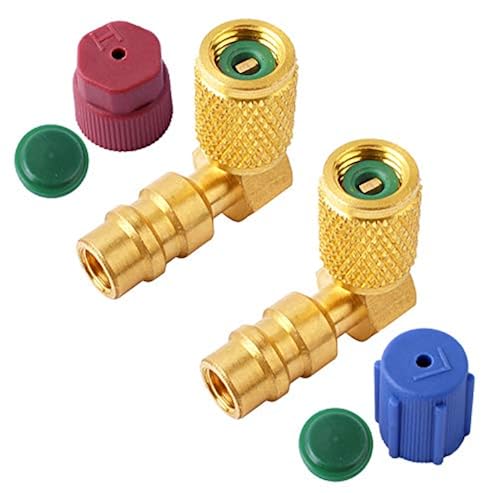 Wadoy R12 to R134a Conversion Kit, High/Low Side AC Fitting Port ...