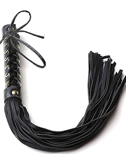 RIDIN Faux Leather Horse Whip 18" - Horse Leather Crops - Black Whip ...