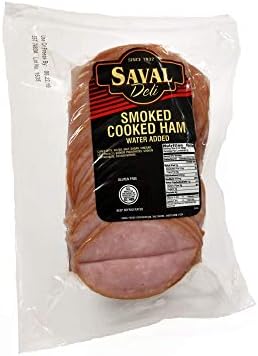 Saval Deli Sliced Smoked Ham - High Grade Gluten Free Meat - 2 Packs, 1 ...
