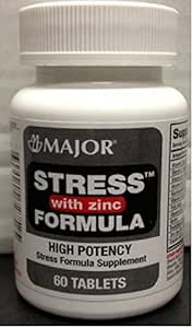 Amazon.com: Stress Formula with Zinc Tablets, 60ct by Major: Health ...