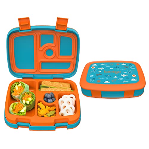 Bentgo® Kids Prints Leak-Proof, 5-Compartment Bento-Style Kids Lunch ...